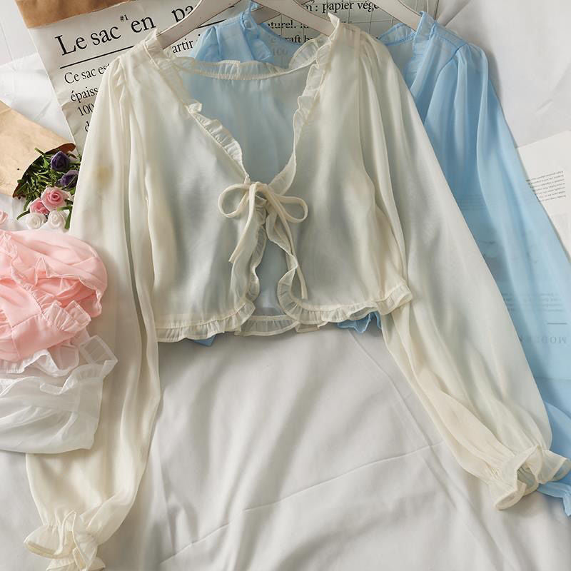 Ulzzang Aesthetic Blouse - Pastel Kitten
