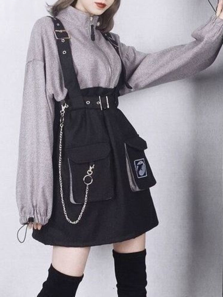 Y2K Goth Dress - Pastel Kitten