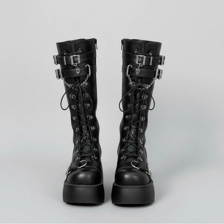 Platform Wedges Goth Boots – Pastel Kitten