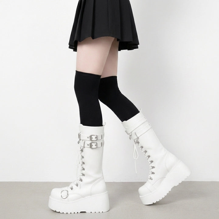 Platform Wedges Goth Boots – Pastel Kitten
