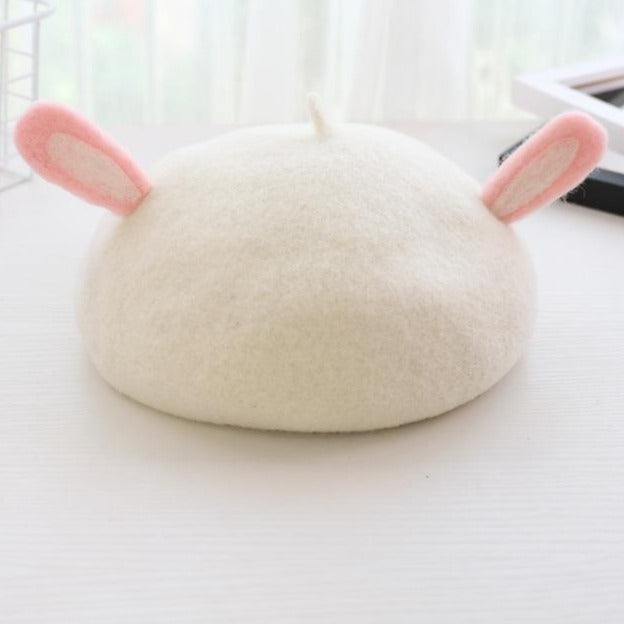 Cute Beret Cap - Pastel Kitten