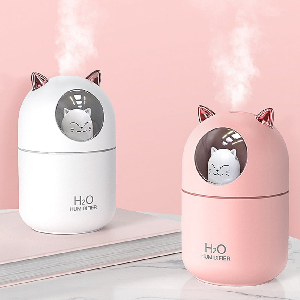 Cute Neko Portable Humidifier & Night Light - Pastel Kitten