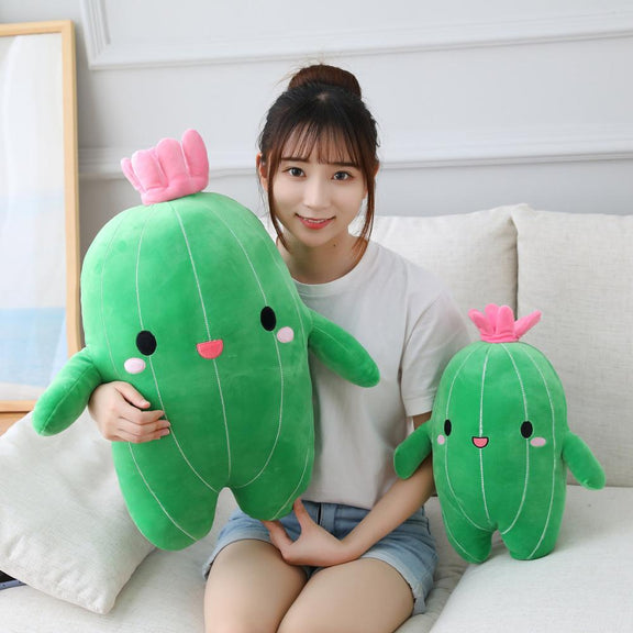 Kawaii Cactus Plush Toys - Pastel Kitten
